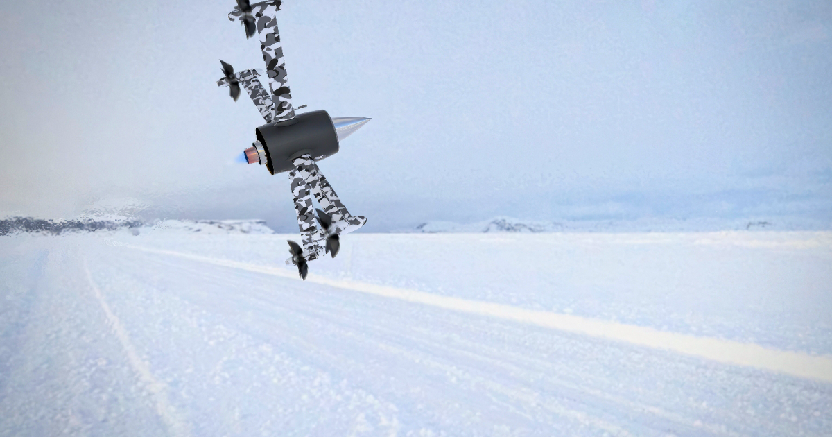 Huntress hybrid drone packs a 300+ mph turbojet core - Phil Stock World